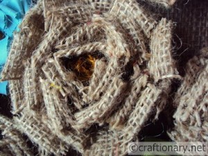 Making Flowers from Fabric and Burlap Tutorial - Craftionary