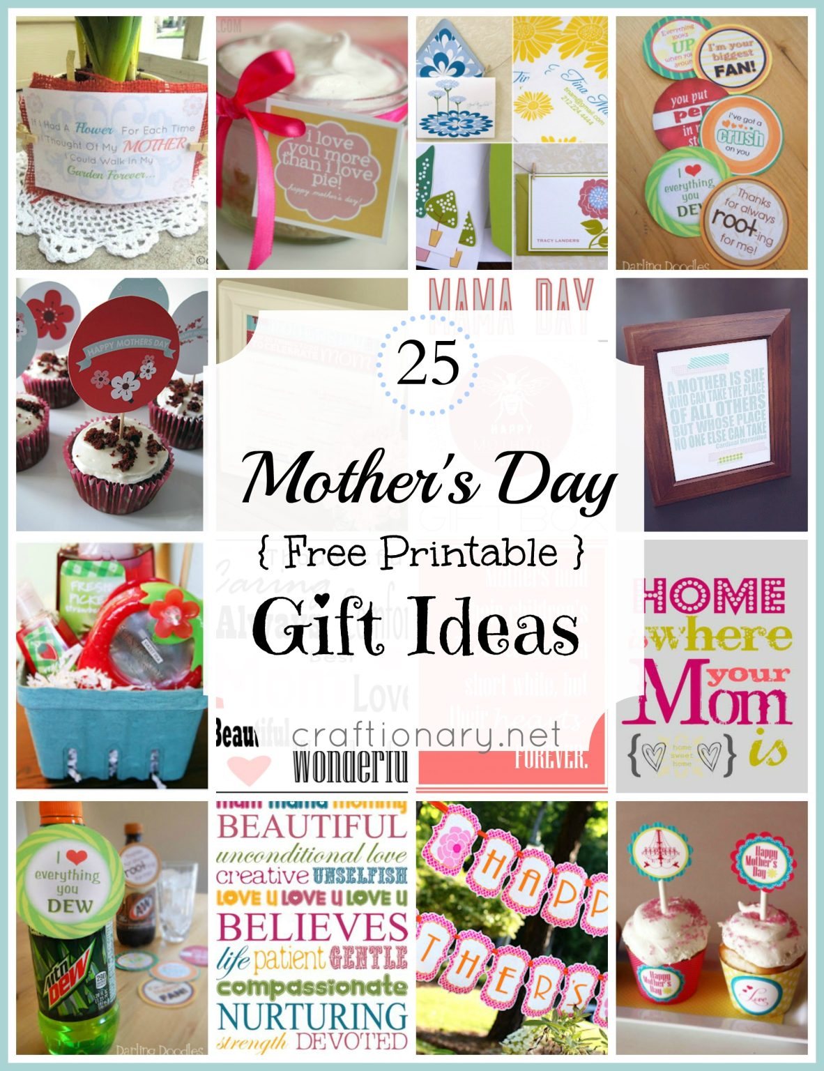 25 Best Mothers day free printables to love - Craftionary