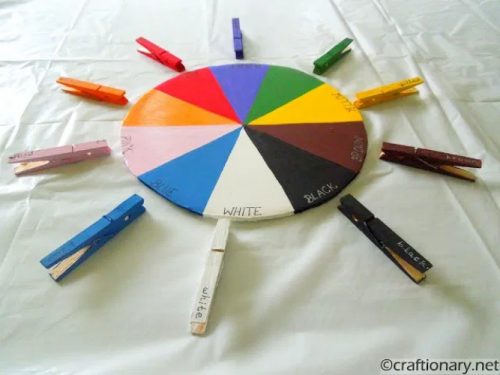 Color Wheel Teaching kids colors and fine motor skills - Craftionary