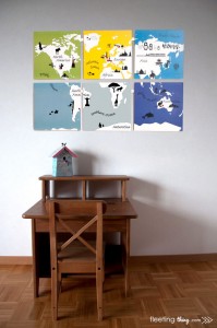 17 Creative DIY Map tutorials - Craftionary