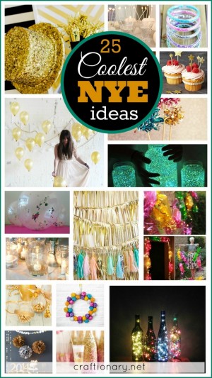 25 DIY Coolest NYE Ideas (New Year Eve Projects) - Craftionary