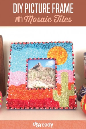 DIY-Picture-Frame-with-Mosaic-Tiles - Craftionary