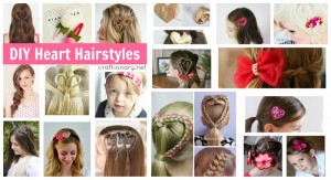 DIY Heart Hairstyles (easy tutorials) - Craftionary
