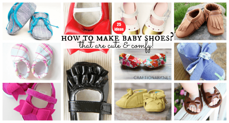 How to make baby shoes with fabric and leather (cute and comfy)