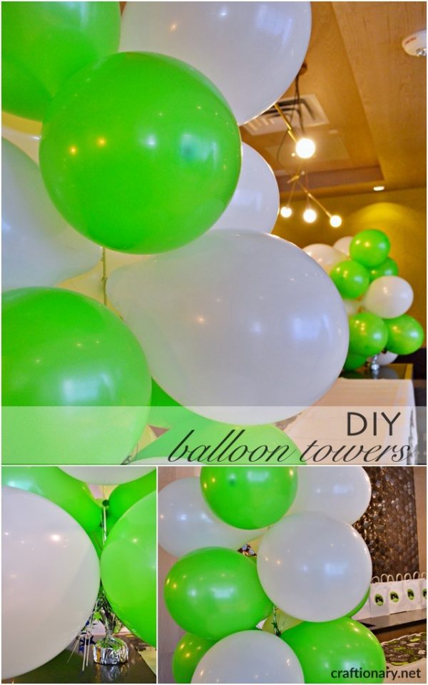 diy-balloon-towers-for-party - Craftionary
