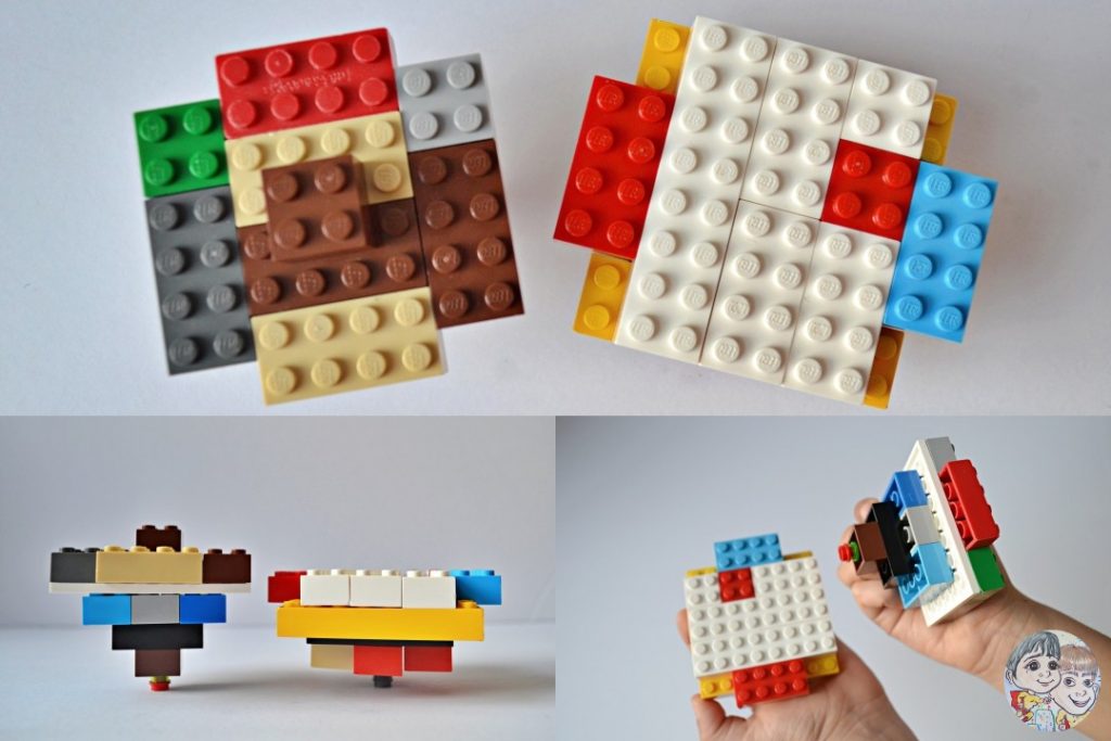 LEGO beyblades make with Lego at home | Let it rip! - Craftionary