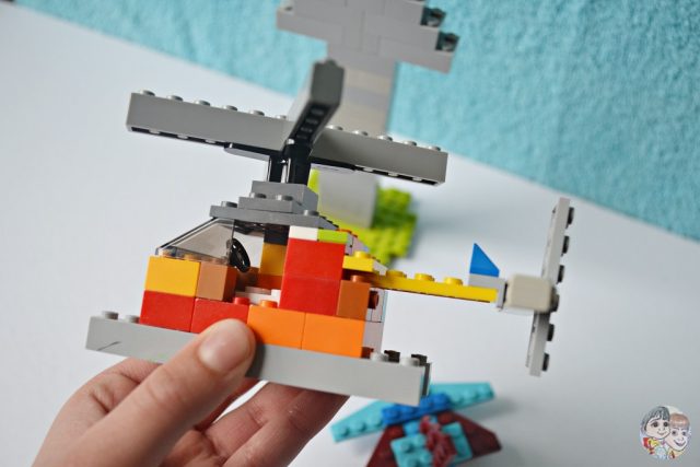 Lego helicopter building instructions for kids - Craftionary