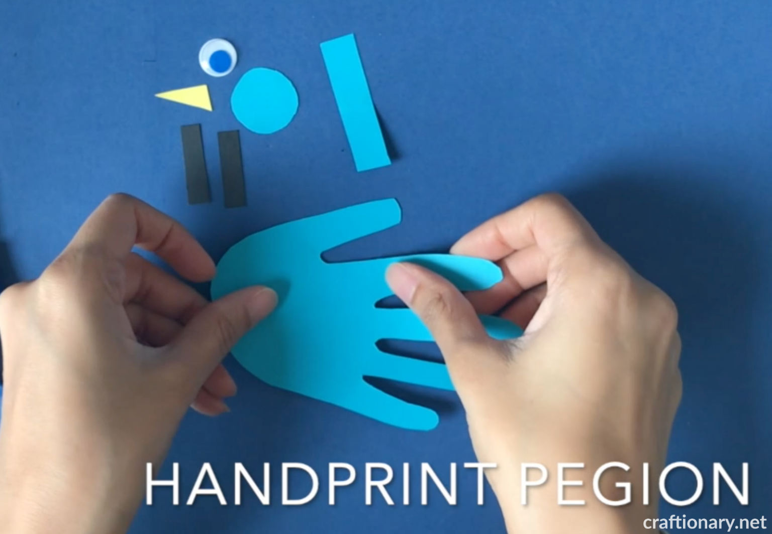 9 Paper handprint crafts for kids with video - Craftionary