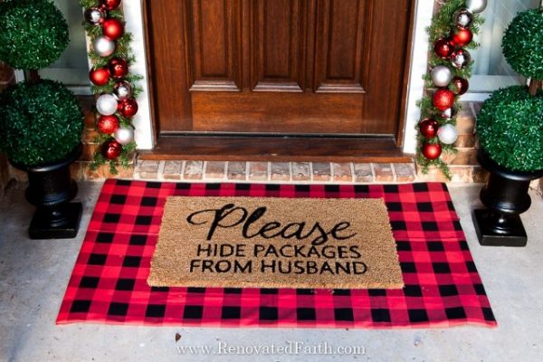 DIY Holiday Doormats to buy if not DIY - Craftionary