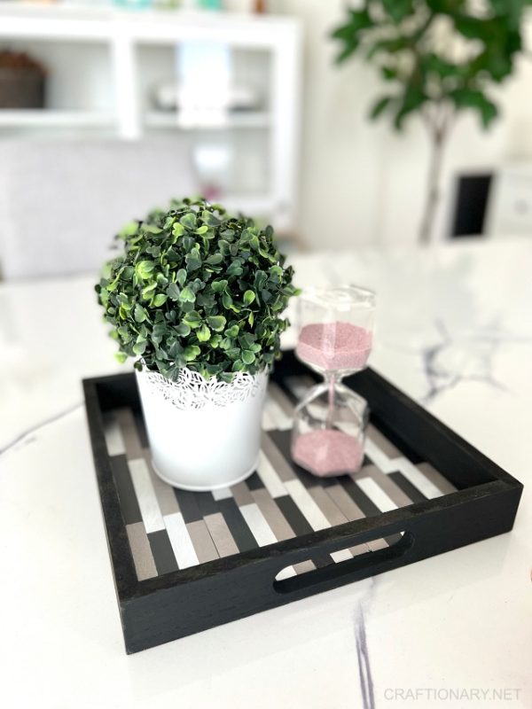 DIY Backsplash tile tray that looks expensive - Craftionary