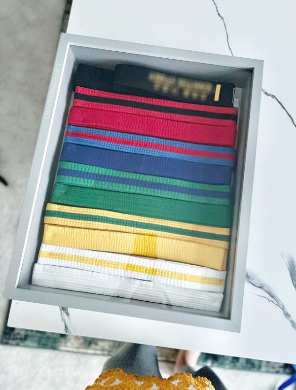 Dust Proof Martial Arts Karate Belt Display Case - Craftionary