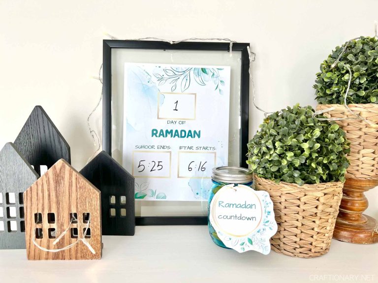Free Ramadan Printables for kids and home decor - Craftionary