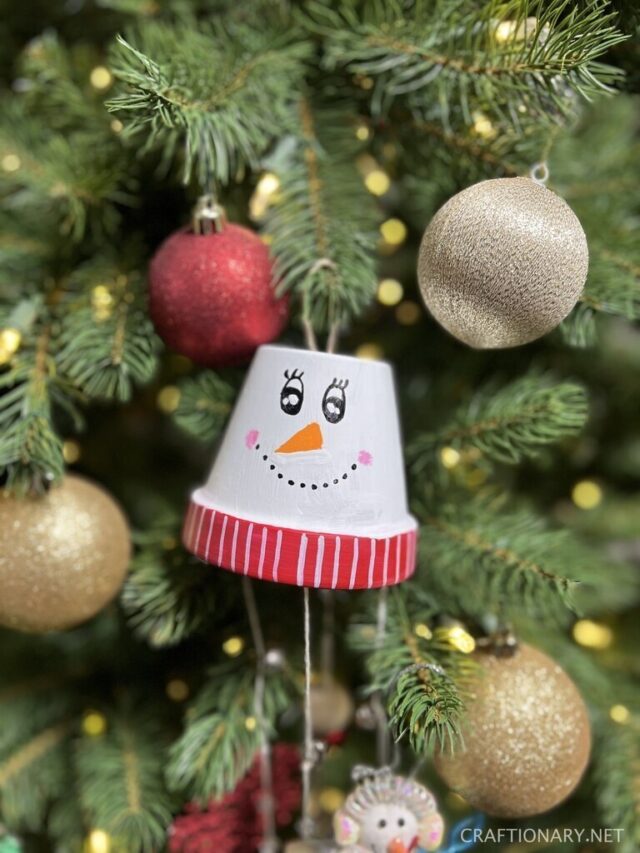 Easy snowman craft wind chime - Craftionary