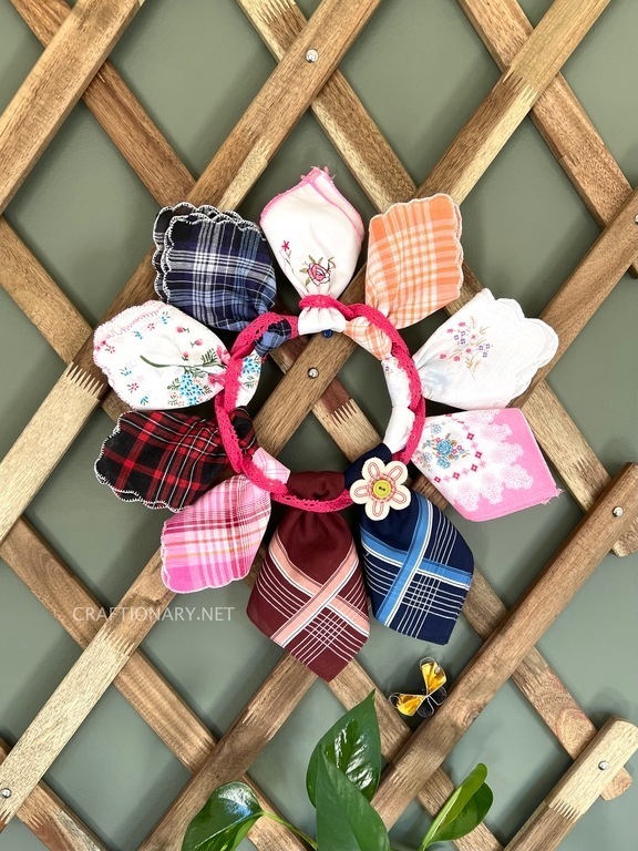 How to Make a Handkerchief Wreath How to Make a Handkerchief Wreath