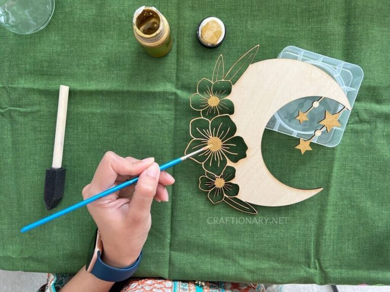 Easy DIY Ramadan Decor ideas - lantern and moon - Craftionary