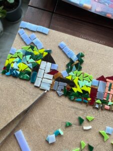 Stunning Landscape DIY Mosaic Art using Glass Tiles - Craftionary