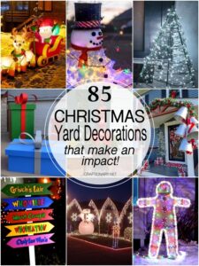 75 Christmas Yard Decorations that make an impact - Craftionary