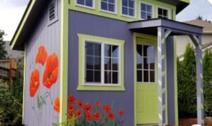 40 WHAT COLOR Garden Shed Painting Ideas - Craftionary