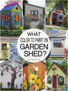 40 WHAT COLOR Garden Shed Painting Ideas - Craftionary