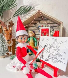 Elf-painting-a-picture - Craftionary