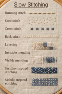 Slow Stitching: A Guide to Mindful Hand Sewing with Creative Ideas ...